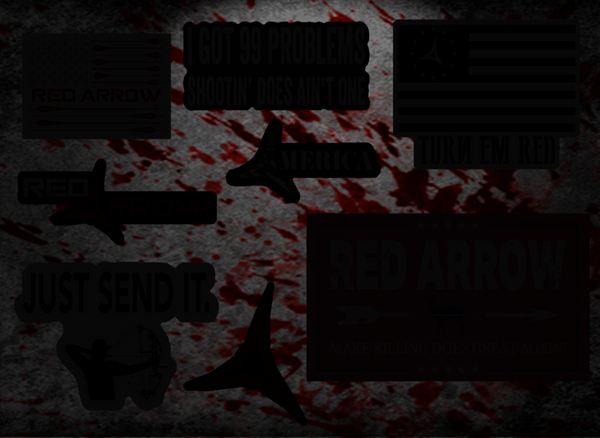 Red Arrow Mystery Sticker Bundle - 5 Pack - Red Arrow